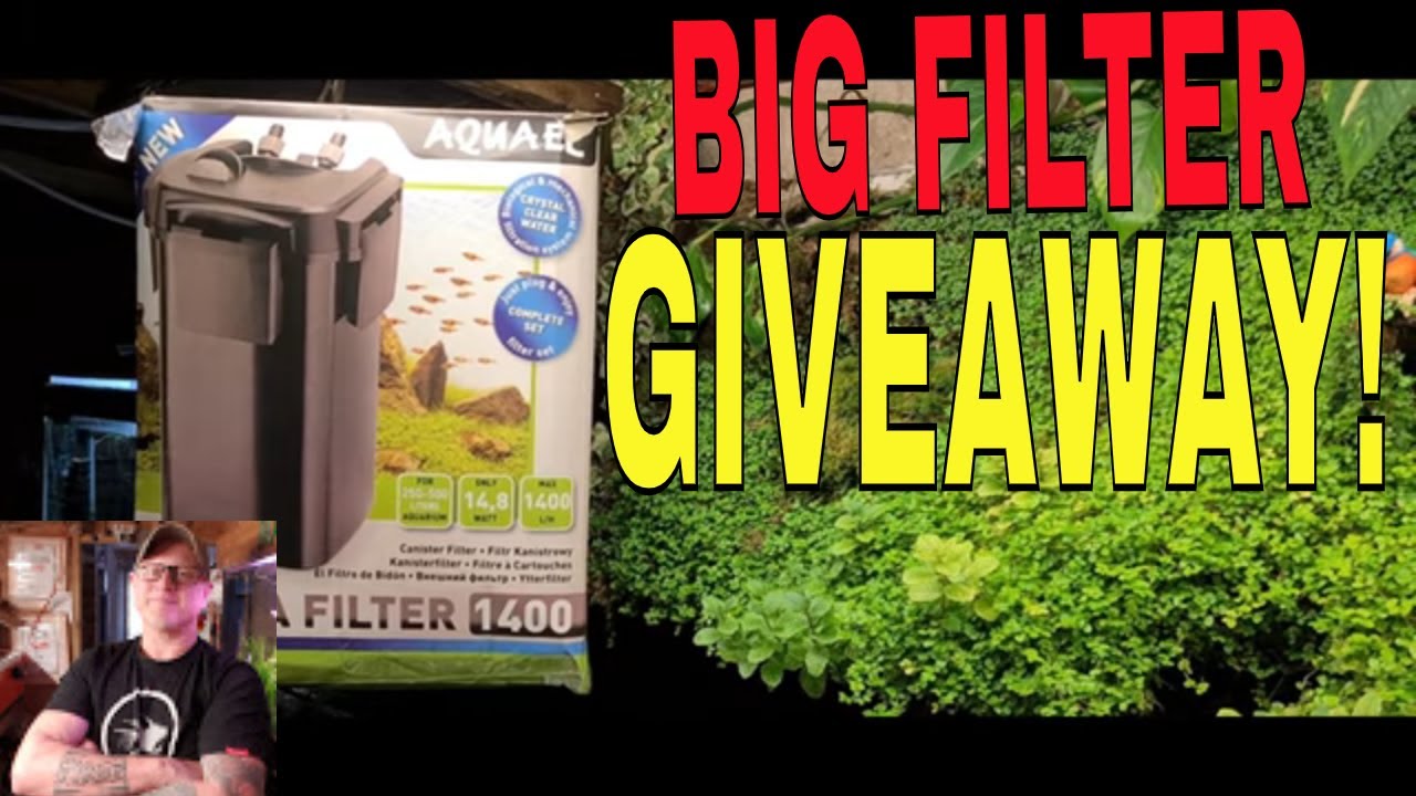Monster Filter Giveaway Aquael 1400 - YouTube