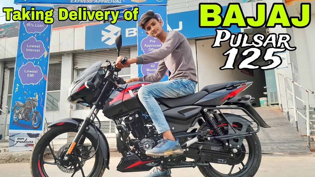 Taking Delivery Of New BIKE Bajaj Pulsar 125 || Mr Vlog Mrj ||😍 - YouTube
