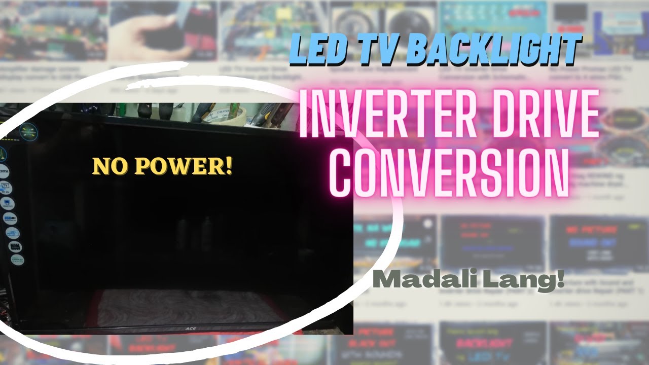 Led TV Backlight Inverter Drive Conversion - YouTube