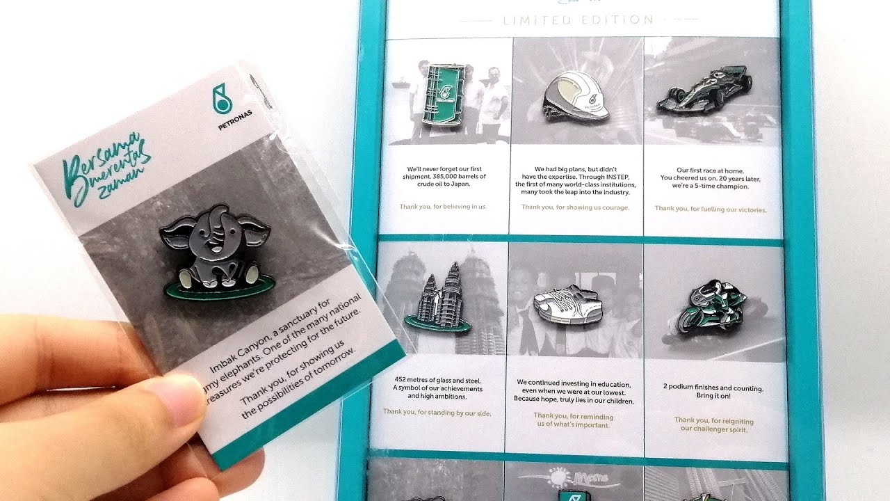 PETRONAS 45th Anniversary Limited Edition Pin Badge Collection # ...