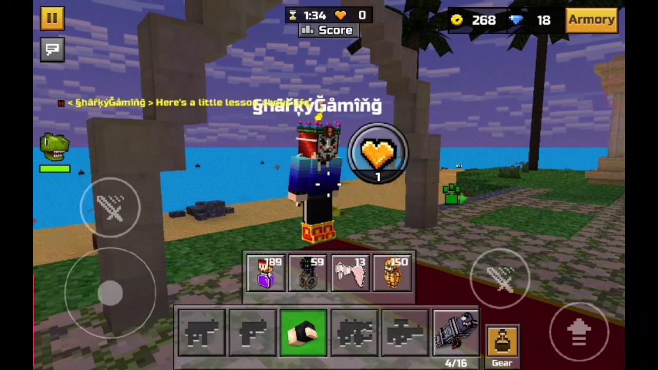 Pixel gun 3d sandbox Maximum #3 I'M A CANCEROURS TUMOUR - YouTube