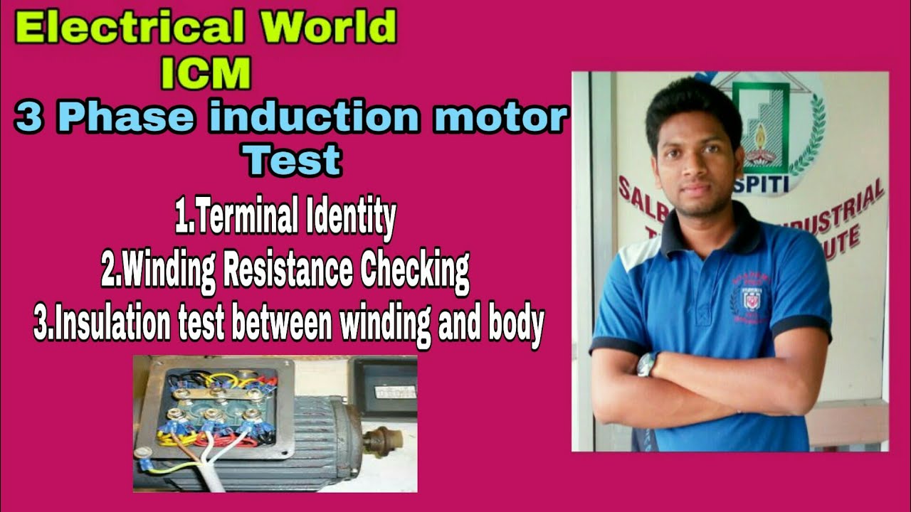 3 phase Induction Motor Test-by using multimeter | Terminal Checking ...