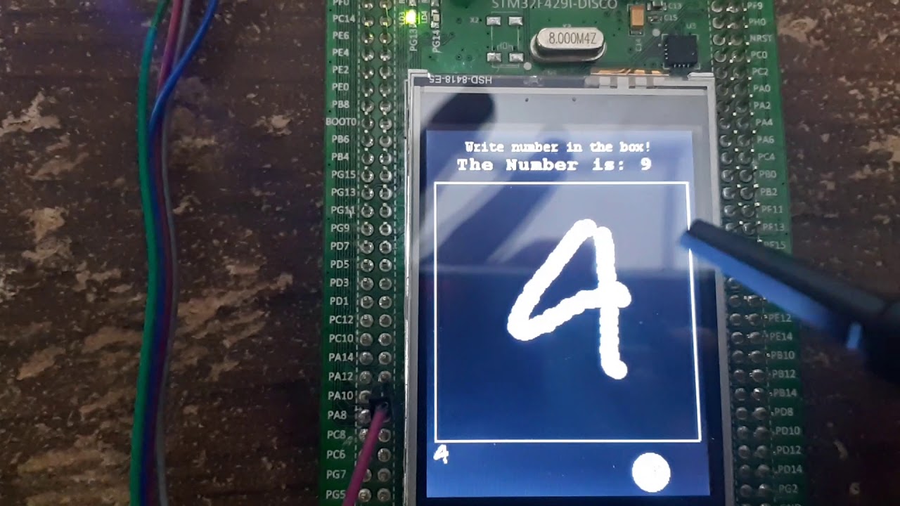 Handwriting Recognition using STM32F429 Discovery with STM32Cube AI ...