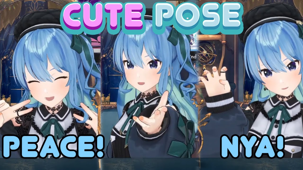 Suisei Show Her Various Cute Pose on Stream【Hoshimachi Suisei】 - YouTube