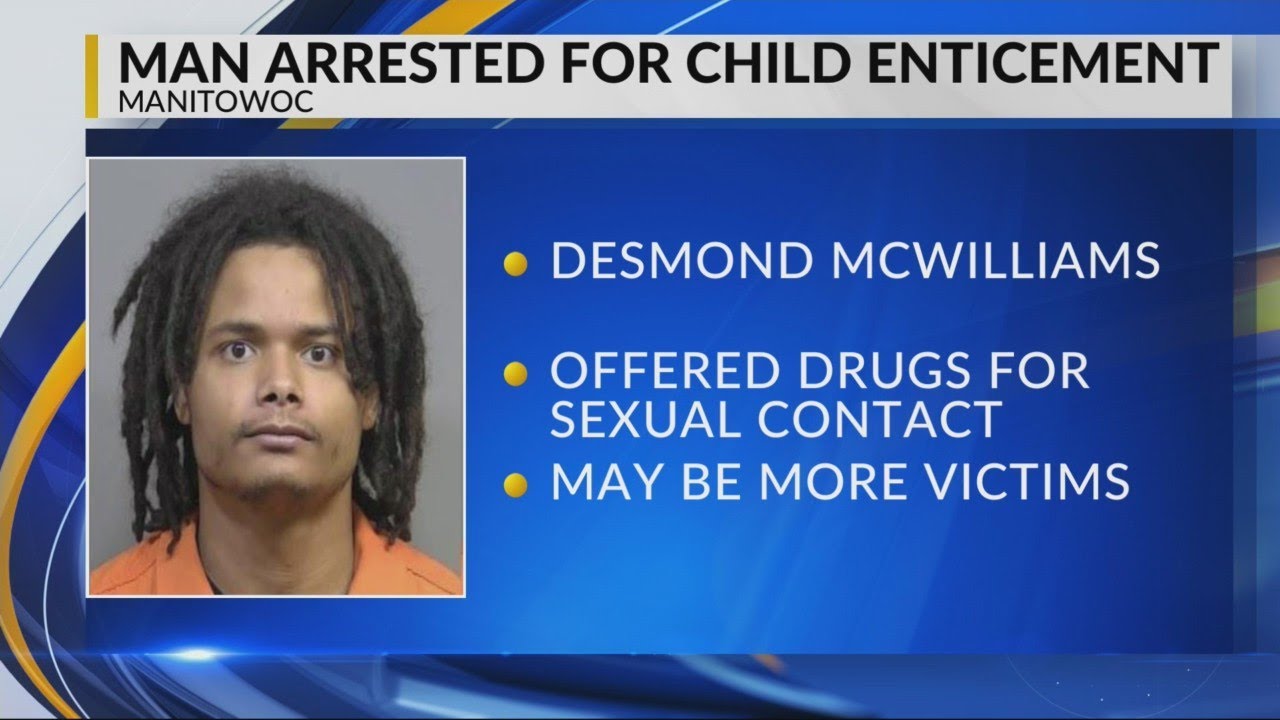 Man arrested for child enticement in Manitowoc - YouTube