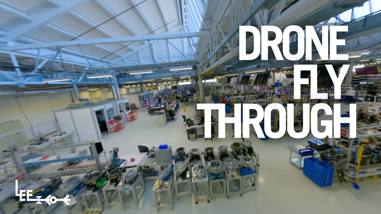 Drone Fly Through an Automation Factory | The Lee Company - YouTube