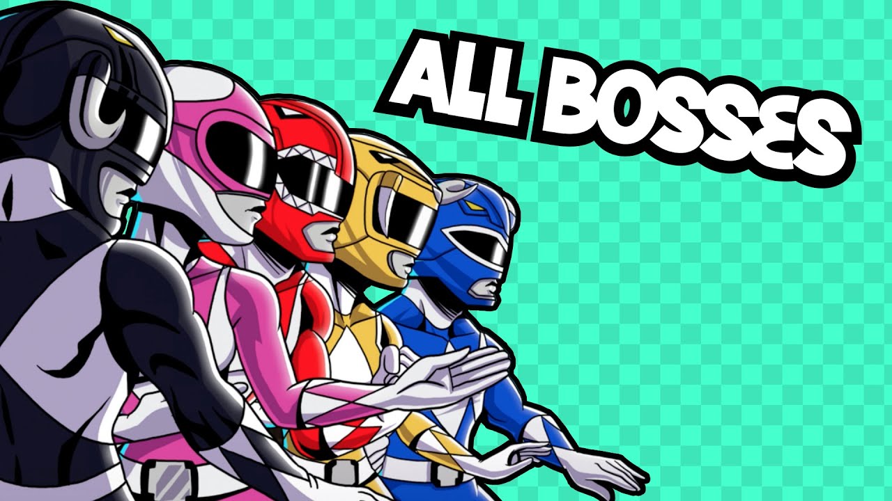 Mighty Morphin Power Rangers Mega Battle - ALL Bosses + Ending - YouTube