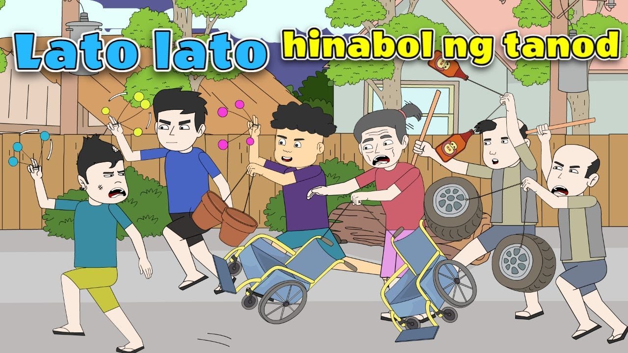 Lato lato part 3 hinabol ng tanod | Pinoy Animation - YouTube