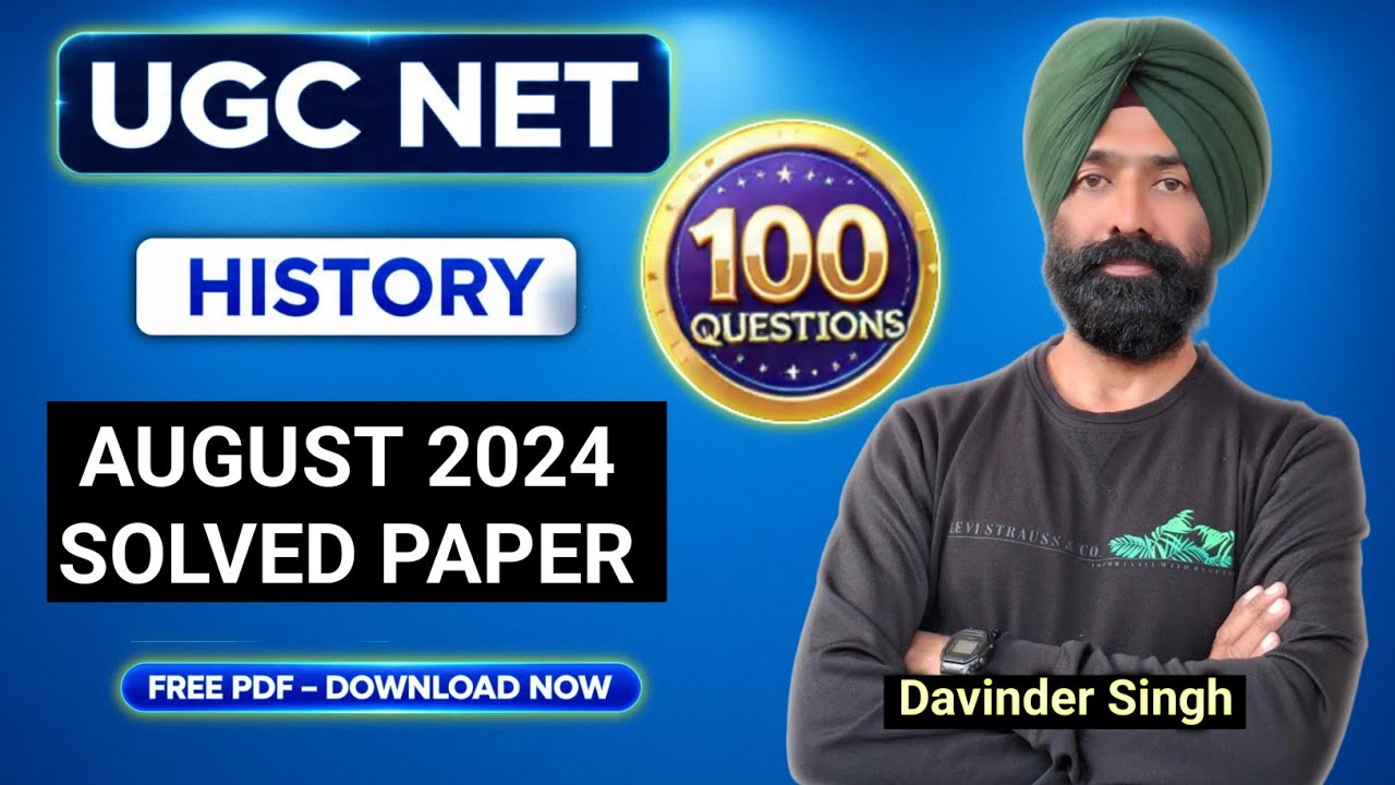 Ugc Net History Question Paper | Net JRf history June 2024 | Study ...