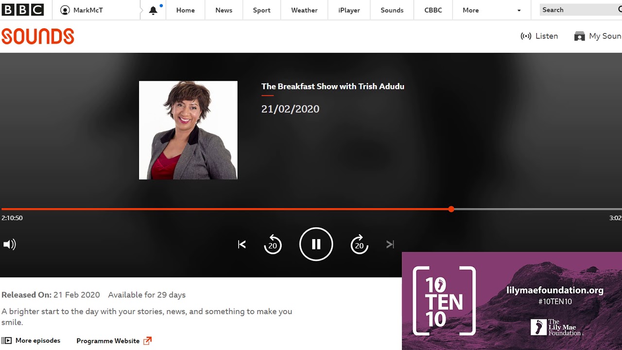 BBC Coventry and Warwickshire Breakfast Show interview. Trish Adudu ...
