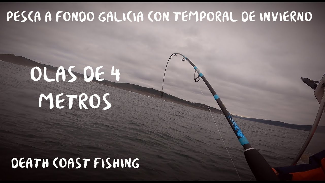 Pesca a fondo desde embarcación con temporal de invierno - YouTube