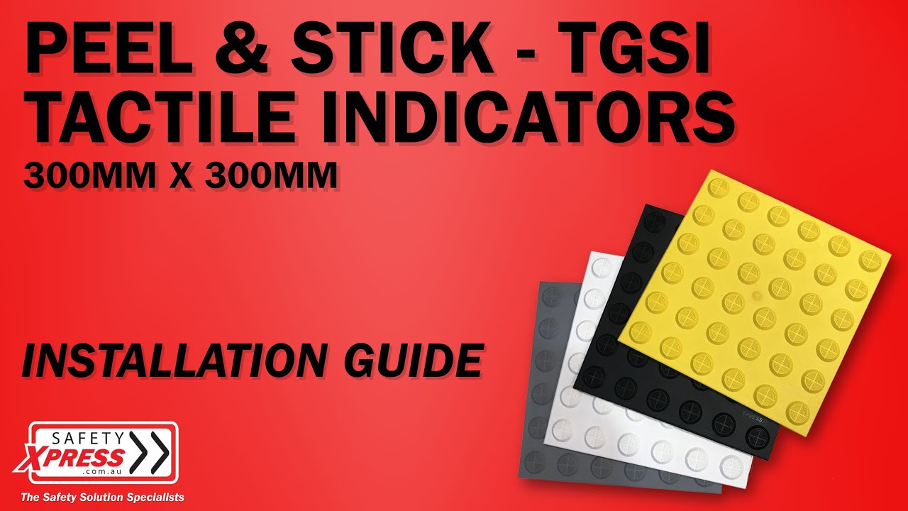 Peel & Stick Tactile Indicators Installation I Safety Xpress - YouTube
