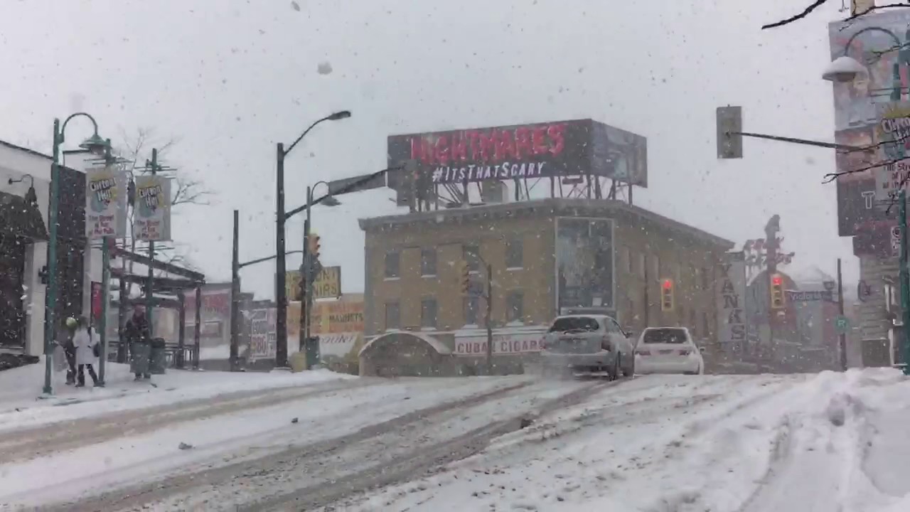 Niagara Falls March break 2017 snowstorm - YouTube