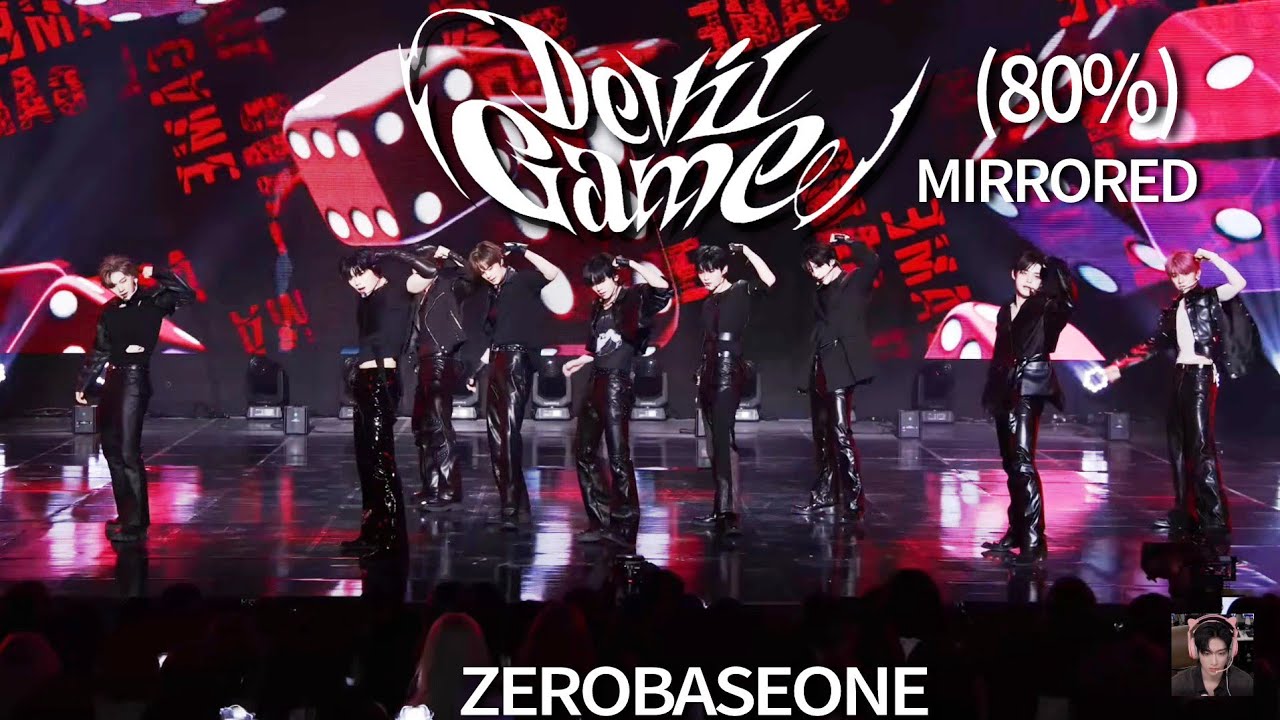 ZEROBASEONE (제로베이스원) 'Devil Game' - Dance Practice Mirrored Slowed (80% ...