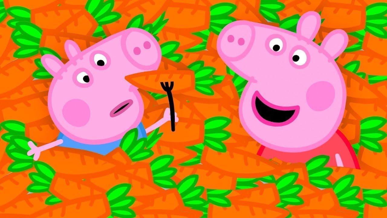 Peppa Pig and George Indulge in a Shared Love of Carrots 🐷 🥕 Adventures ...