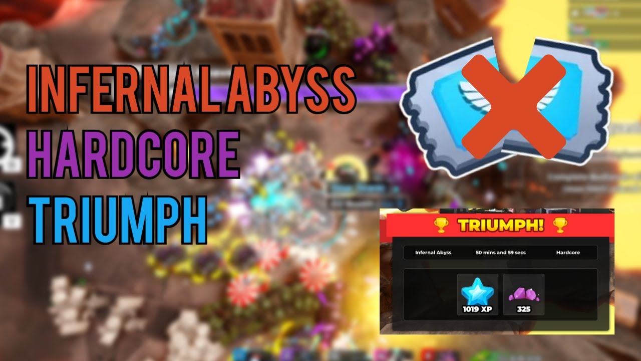 HARDCORE TRIUMPH ON INFERNAL ABYSS without REVIVE TICKET | Roblox TDS ...