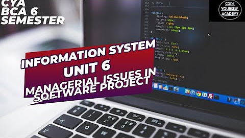 BCA 6 SEMESTER INFORMATION SYSTEM ANALYSIS DESIGN AND IMPLEMENTATION - YouTube