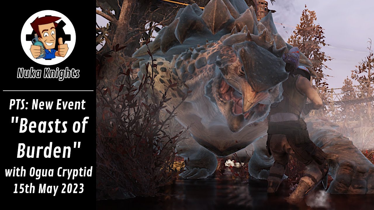 Fallout76 PTS: New Event "Beasts of Burden" with Ogua Cryptid - YouTube
