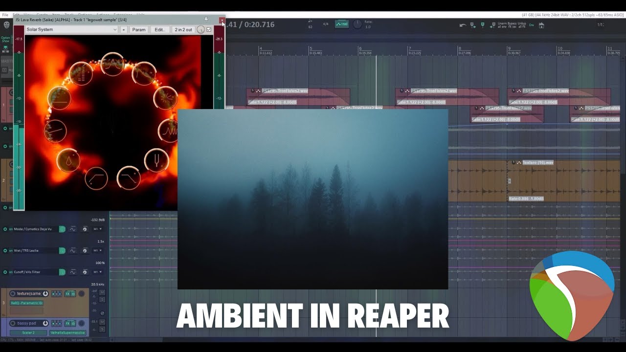 Making Basic Synth Ambient In Reaper - YouTube
