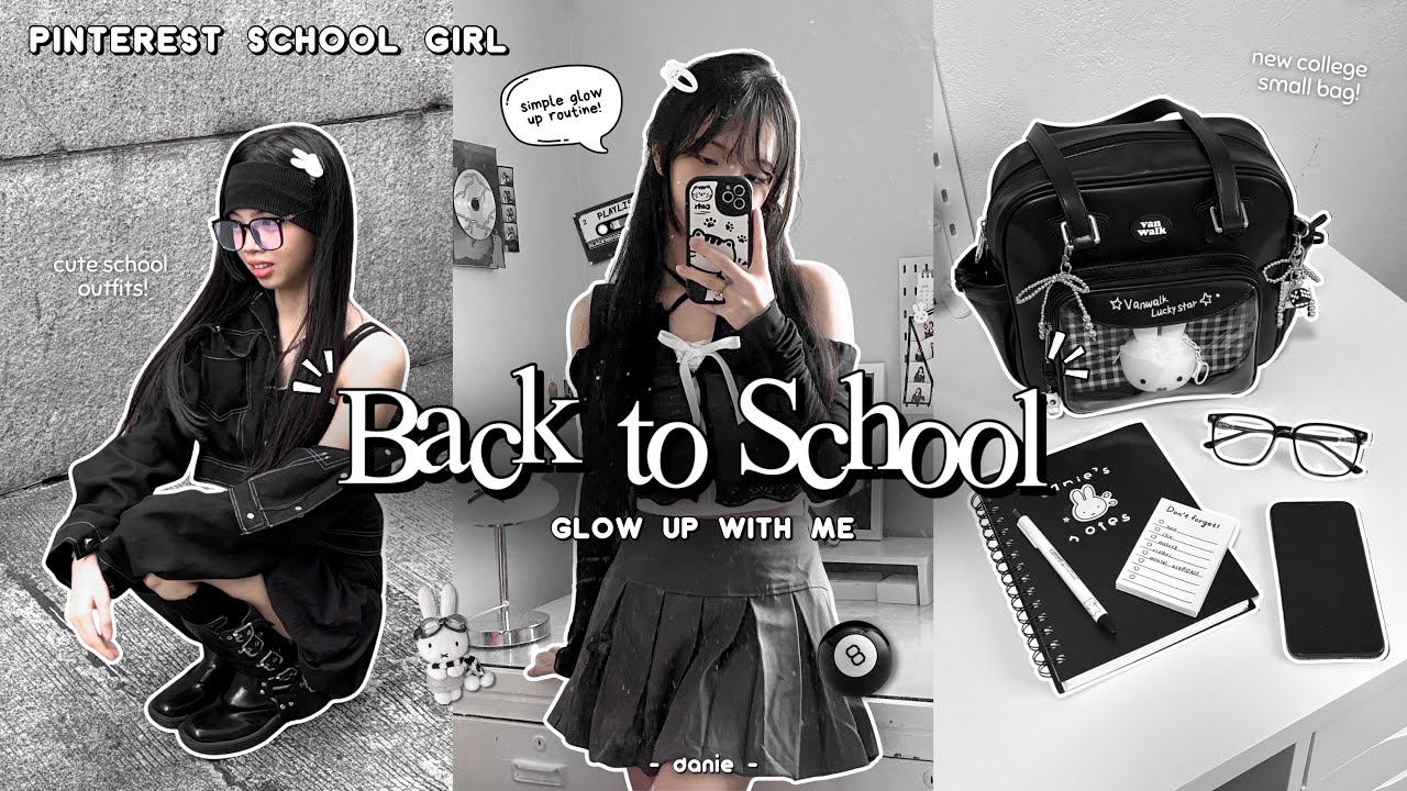 Pinterest School Girl 📓🔍 Simple Back to School GLOW UP GUIDE: Clothes ...