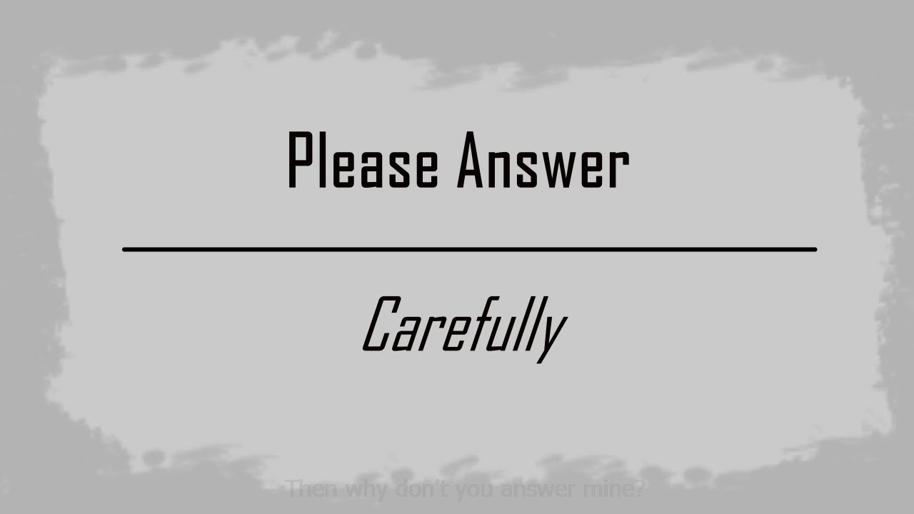 A Survey of Chills | Please Answer Carefully - YouTube