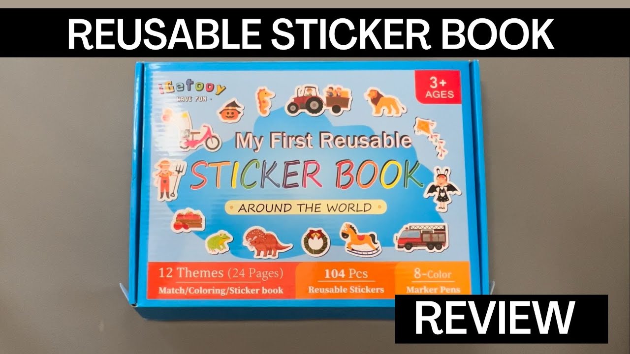 Great Reusable Learning Sticker Book for Preschool and Beyond - YouTube
