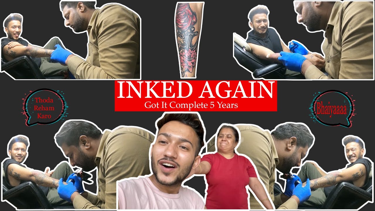 TATTOO VLOG | INKED | MOM'S REACTION | SAHIL CHOUDHARY - YouTube