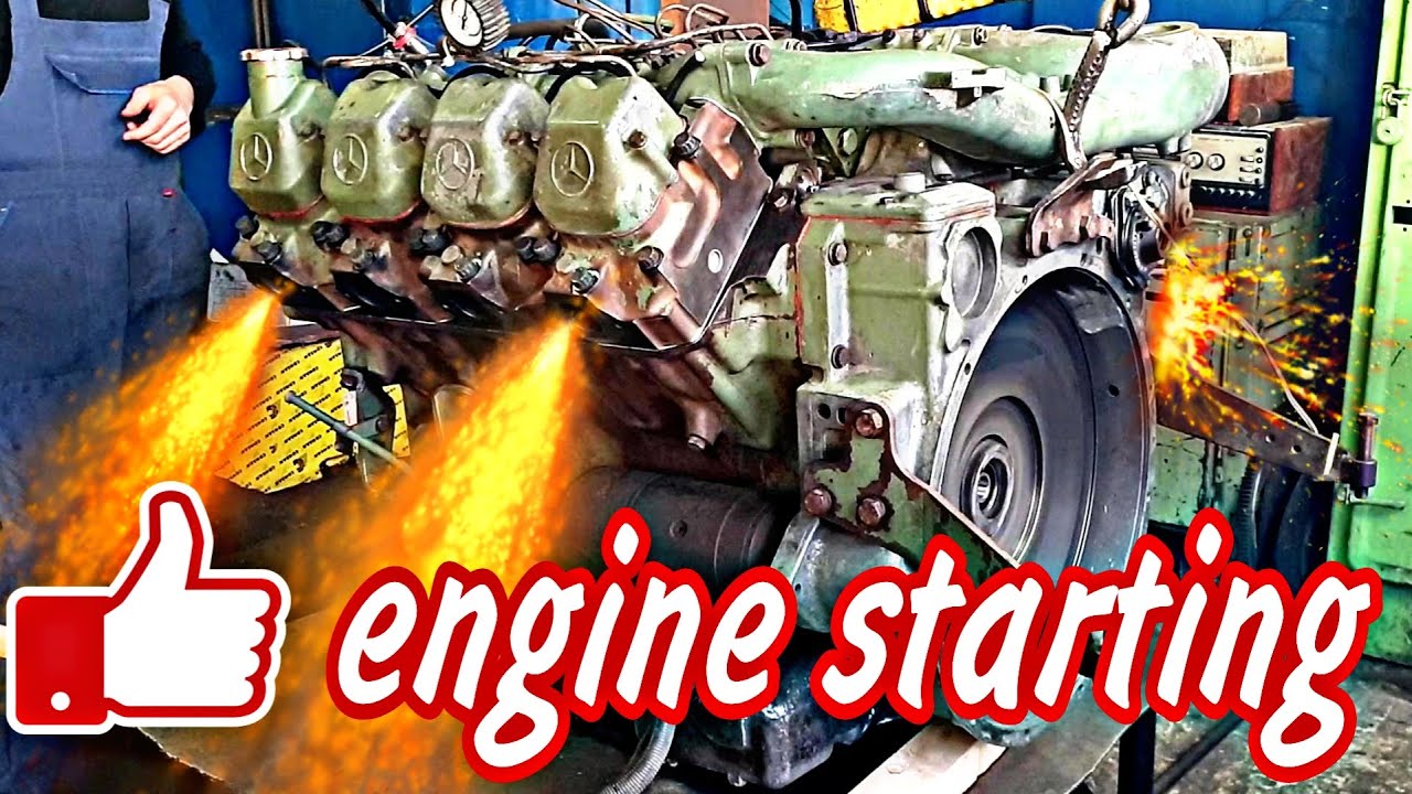Starting the engine after repair - YouTube