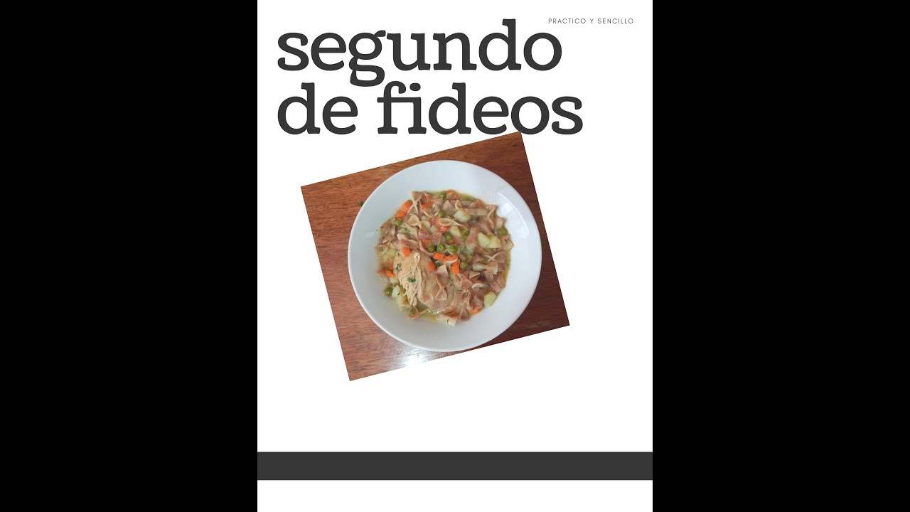 Como cocinar segundo de fideos # 4 - YouTube