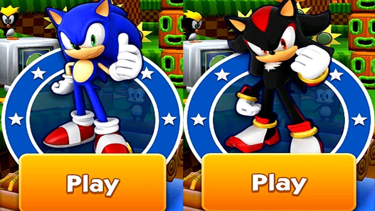 Sonic Dash Sonic VS Shadow Gameplay (iOS, Android) Part 1 - YouTube