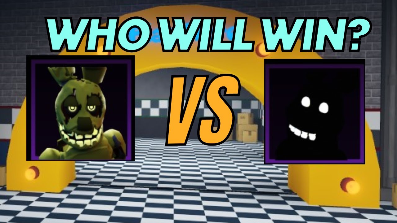 SPRINGTRAP vs SHADOW BONNIE (#roblox #fivenightstd) - YouTube