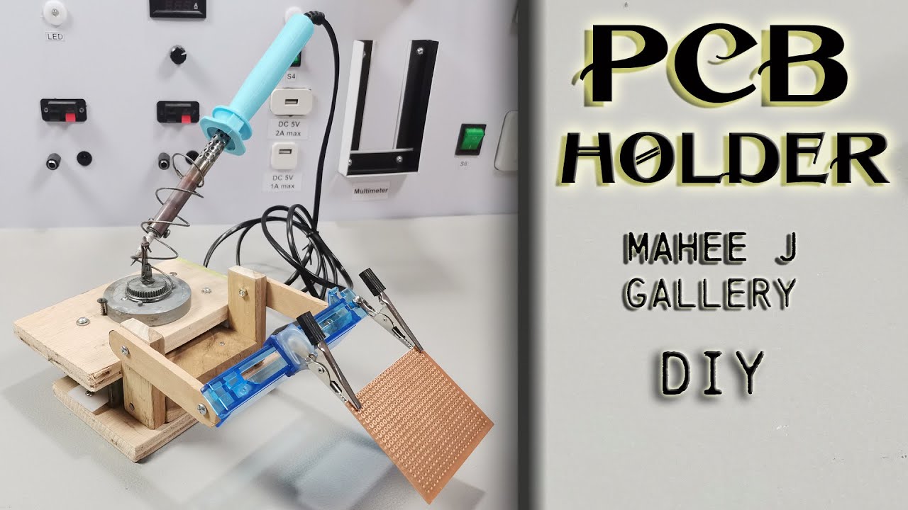 Best PCB Holder / soldering Holder / New Idea 2020 / Wooden - YouTube