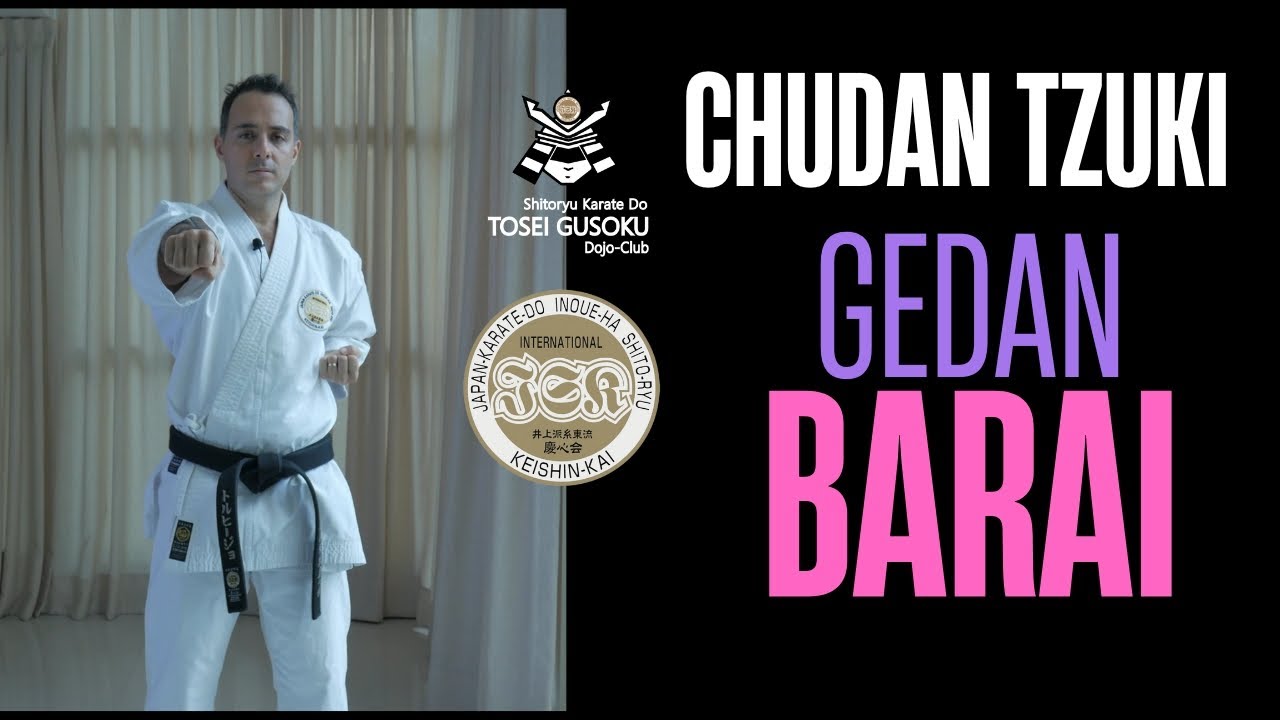 Chudan Tzuki y Gedan Barai Shito Ryu Inoue Ha - YouTube