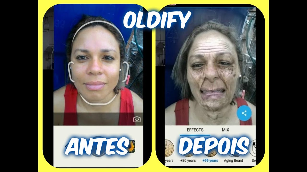 Oldify Antes e Depois app Android r2 - YouTube