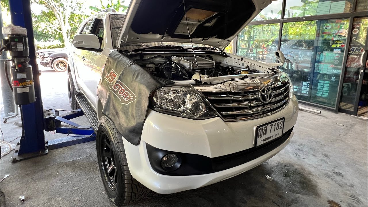 รีวิวเสียงท่อสูตร Fortuner VN TURBO ออกท้ายปลายไดร์สี หม้อพักกลาง ขนาด6 ...