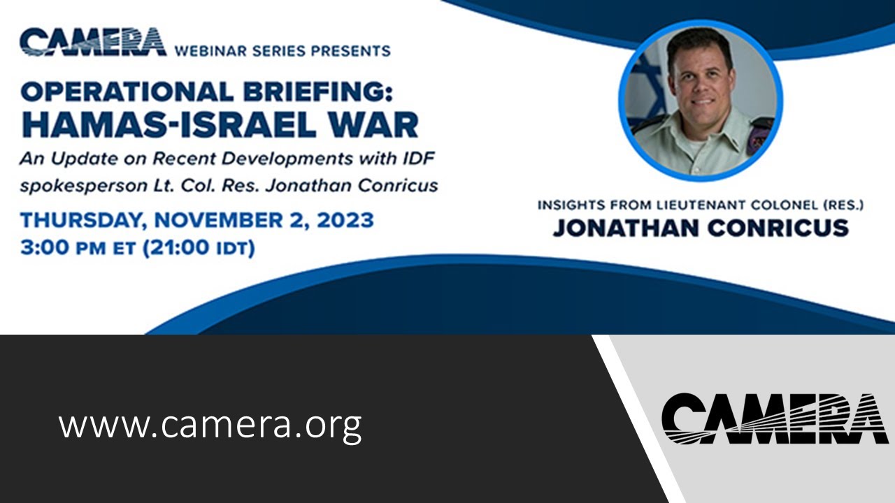 Operational Briefing - Hamas Israel War with IDF spokesperson Lt. Col ...