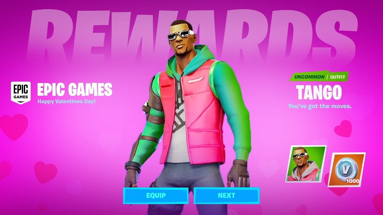 *FREE* VALENTINES DAY SKIN in Fortnite (How to Get Free Tango Skin ...