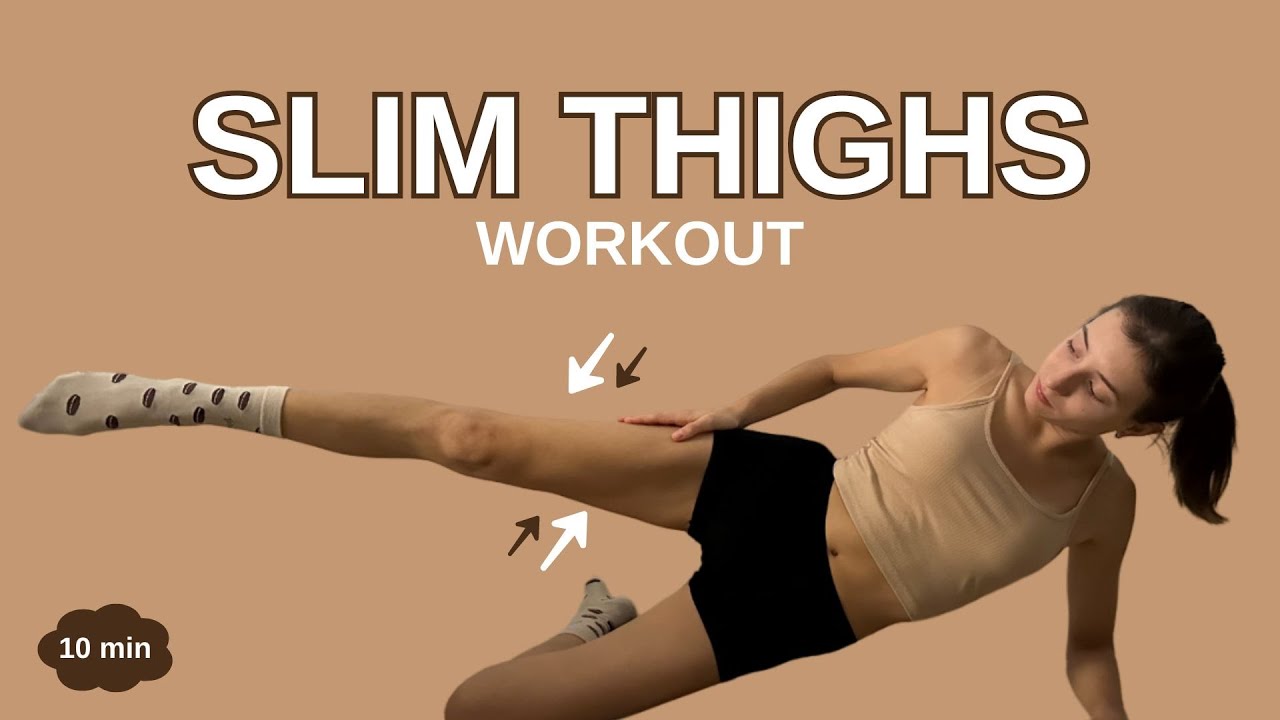 10 min slim thighs workout | lose inner & outer thigh fat | no ...