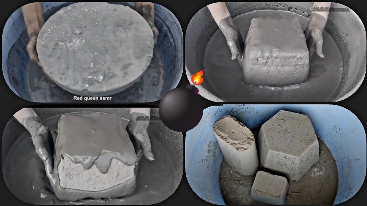🔥🔥🔥bombastic 💣 video of huge ⬜️ pure cement⚪️ crumbling in water 💦# ...