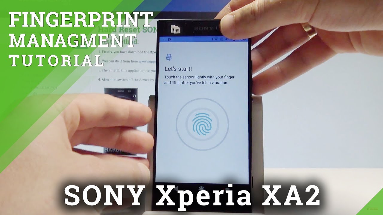 How to Add Fingerprint on SONY Xperia XA2 - Fingerprint Management ...
