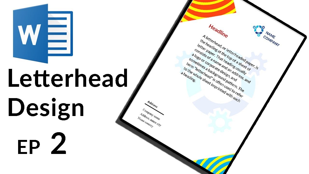 MS Word Tutorial How To Make Letterhead In Ms Word YouTube MS Word Tutorial How To Make Letterhead In Ms Word YouTube