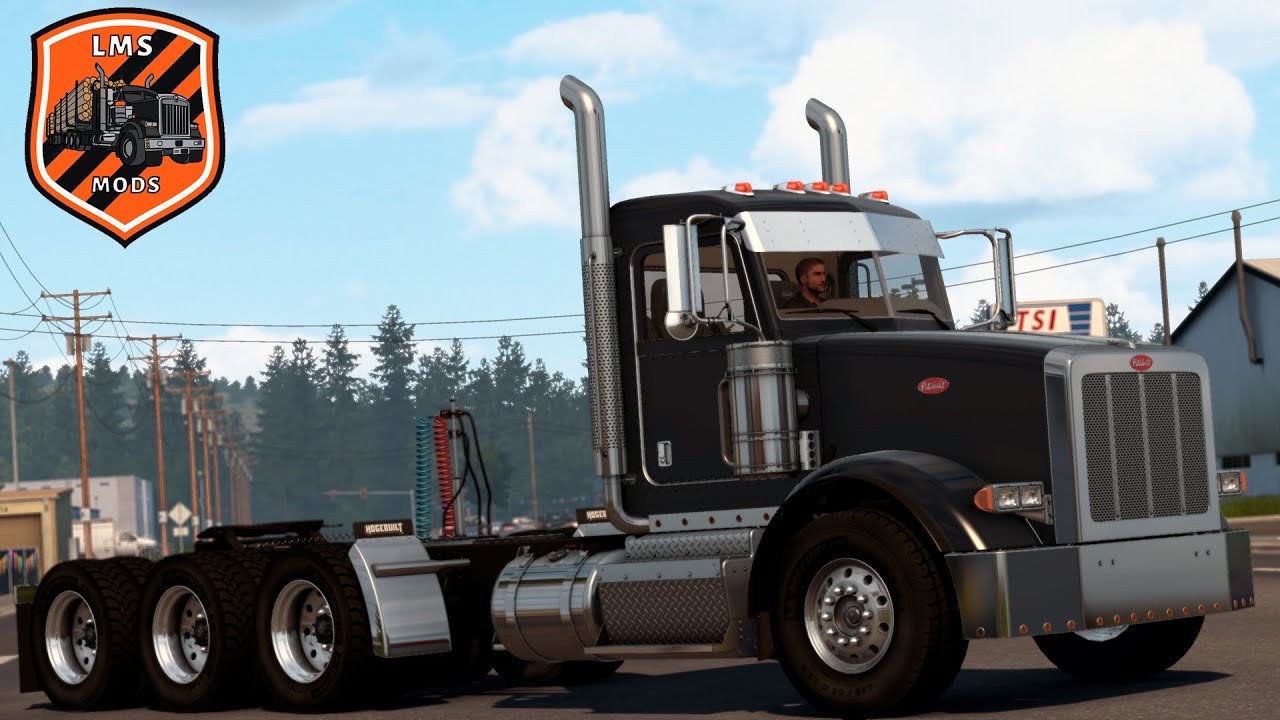 Peterbilt 367 in Oversize load | CAT Engine | American Truck Simulator ...