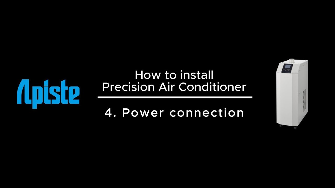 How to install Precision Air Conditioner 4. Power connection - YouTube