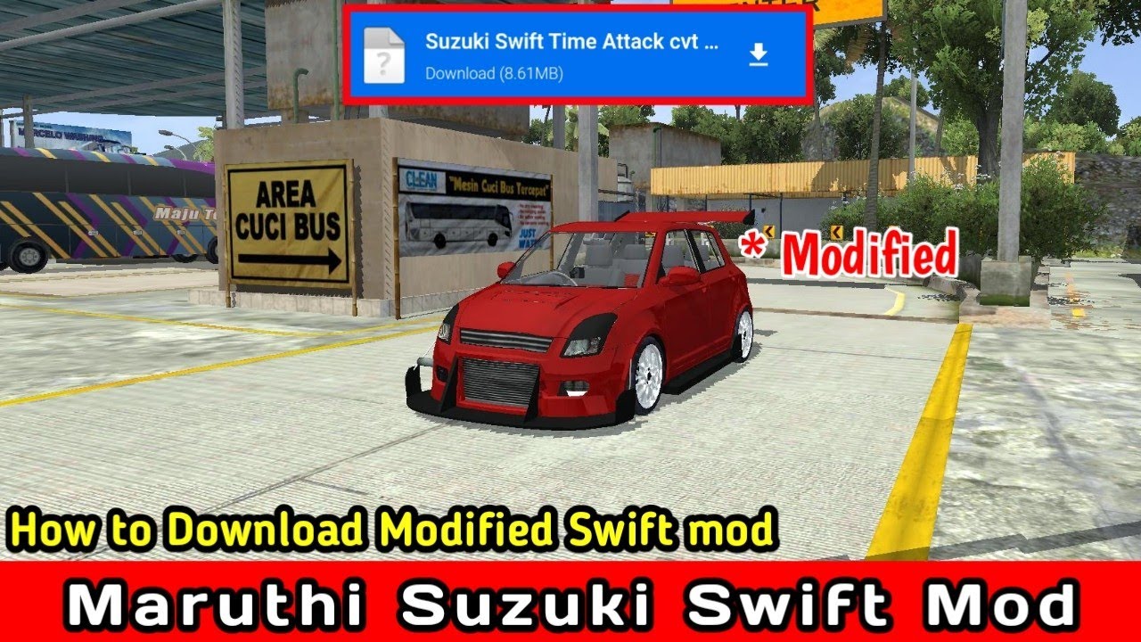 𝗠𝗼𝗱𝗶𝗳𝗶𝗲𝗱 𝗦𝘄𝗶𝗳𝘁 𝗖𝗮𝗿 𝗠𝗼𝗱 𝗼𝗻 #bussimulatorindonesia #bussid - YouTube