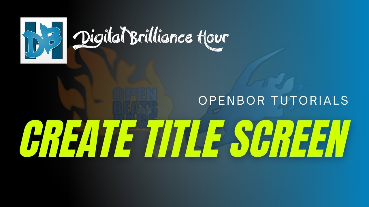 OpenBOR Tutorials - Create Title Screen - YouTube