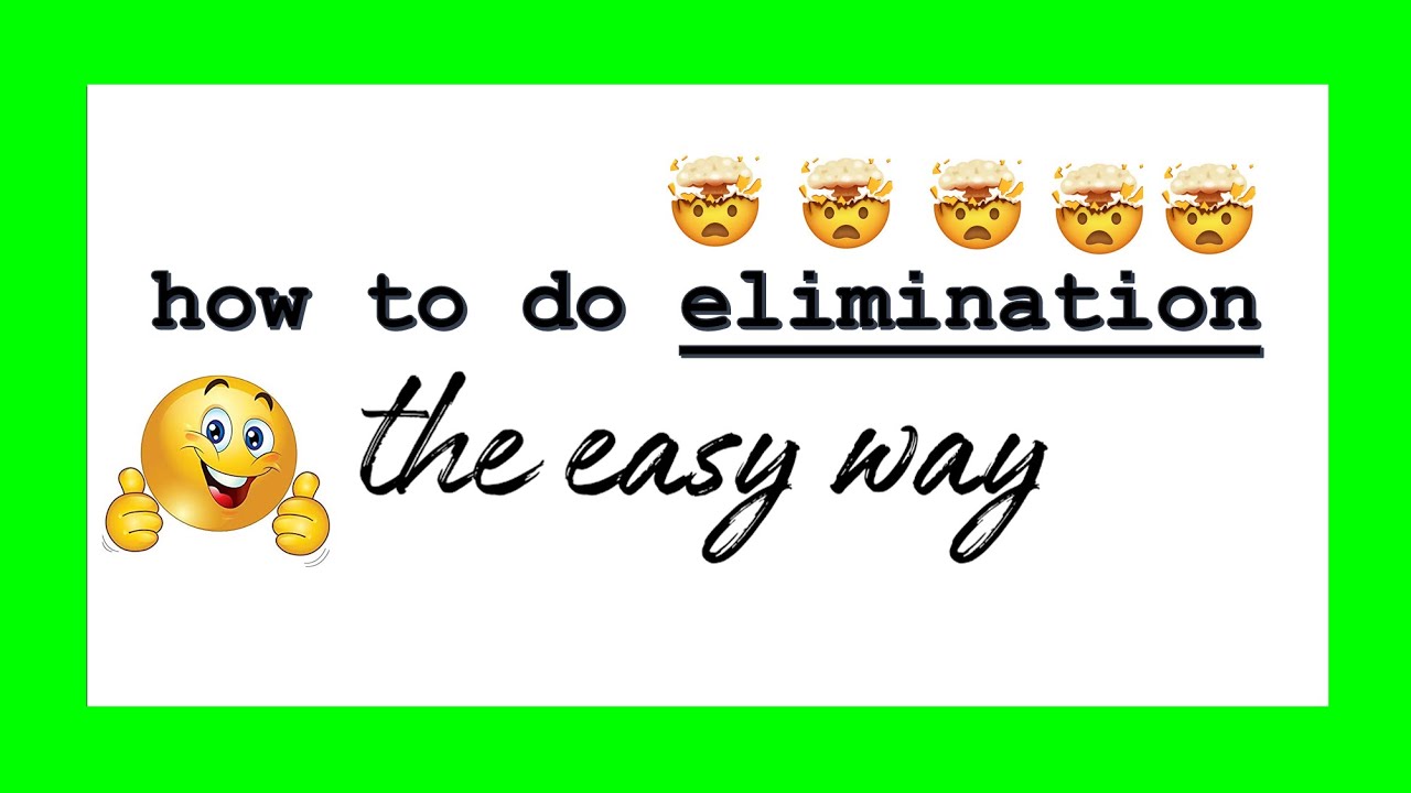 EASY How To Solve Elimination Homework Problems Algebra 1 Unit 5 easy-how-to-solve-elimination-homework-problems-algebra-1-unit-5