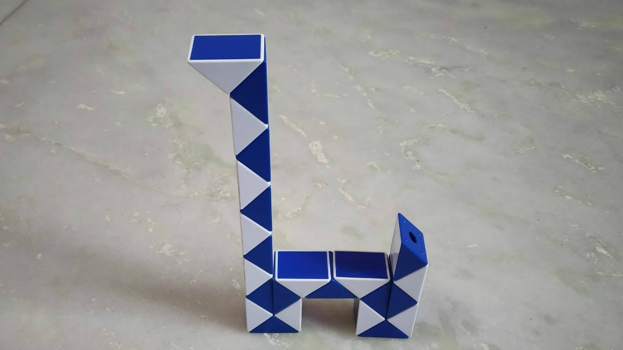 How to Make a Giraffe on Snake cube - YouTube