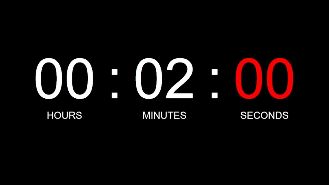 Timer • 2 Minute Countdown Timer | Focus • Study • No Sound • Full ...
