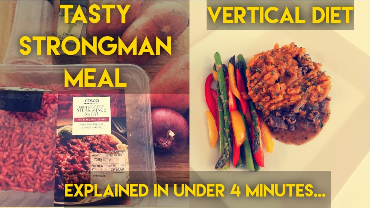 Very Tasty Strongman Meal Based On The Vertical Diet Ingredients! - YouTube