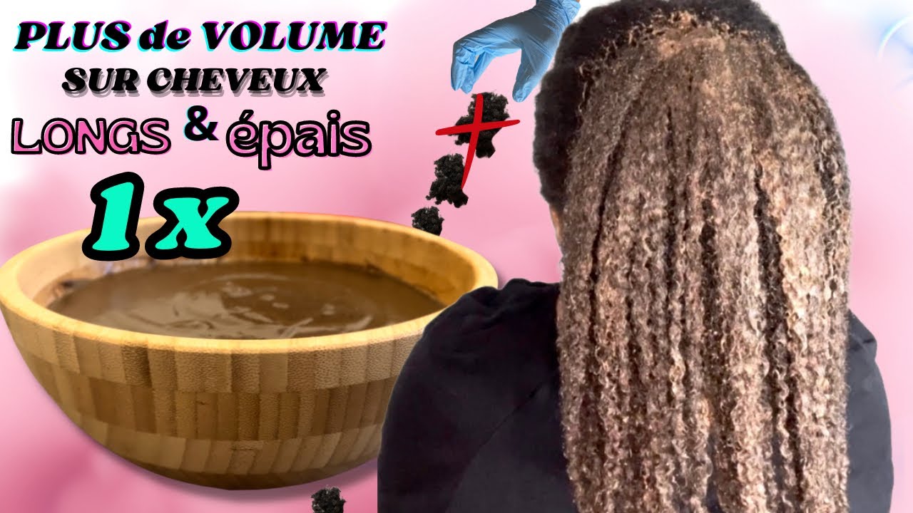 TROIS TRAITEMENTS en un CHEVEUX NATURELS VOLUMINEUX/ Application une à ...